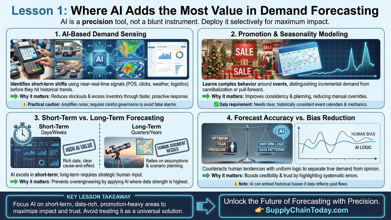 Use Cases — Where AI Adds the Most Value in Demand Forecasting.