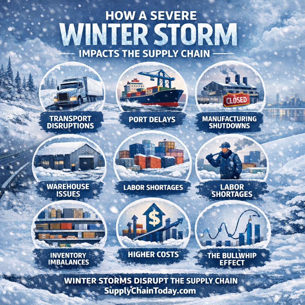 How a Severe Winter Storm Impacts Supply Chain, and how to mitigate.